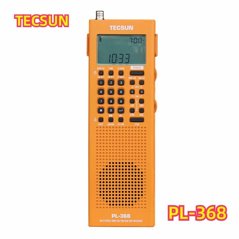 Новое радио TECSUN PL368 Mini Portable SSB Audio 64-108MHZ DSP ETM ATS FM-Stereo MW SW World Band Stereo Radio