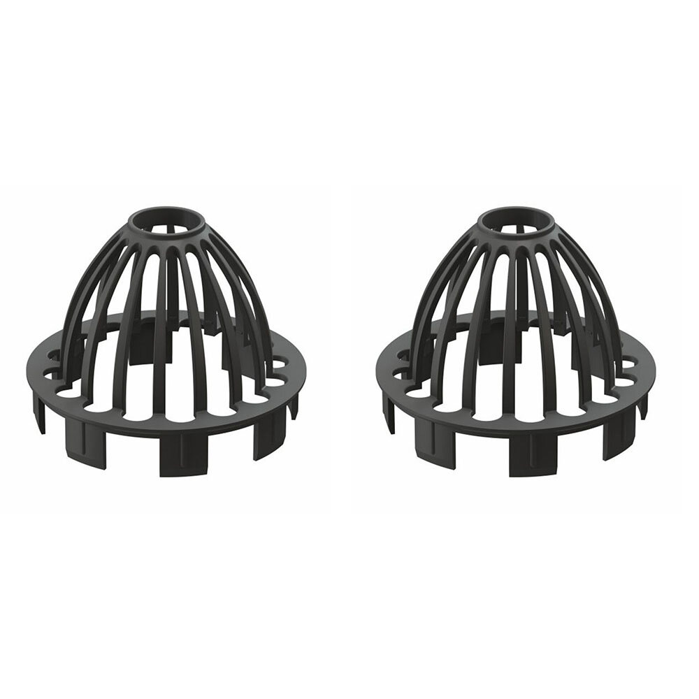 Сетка воронки пластиковая d85 мм графитовый серый RAL 7024 (2 шт.)