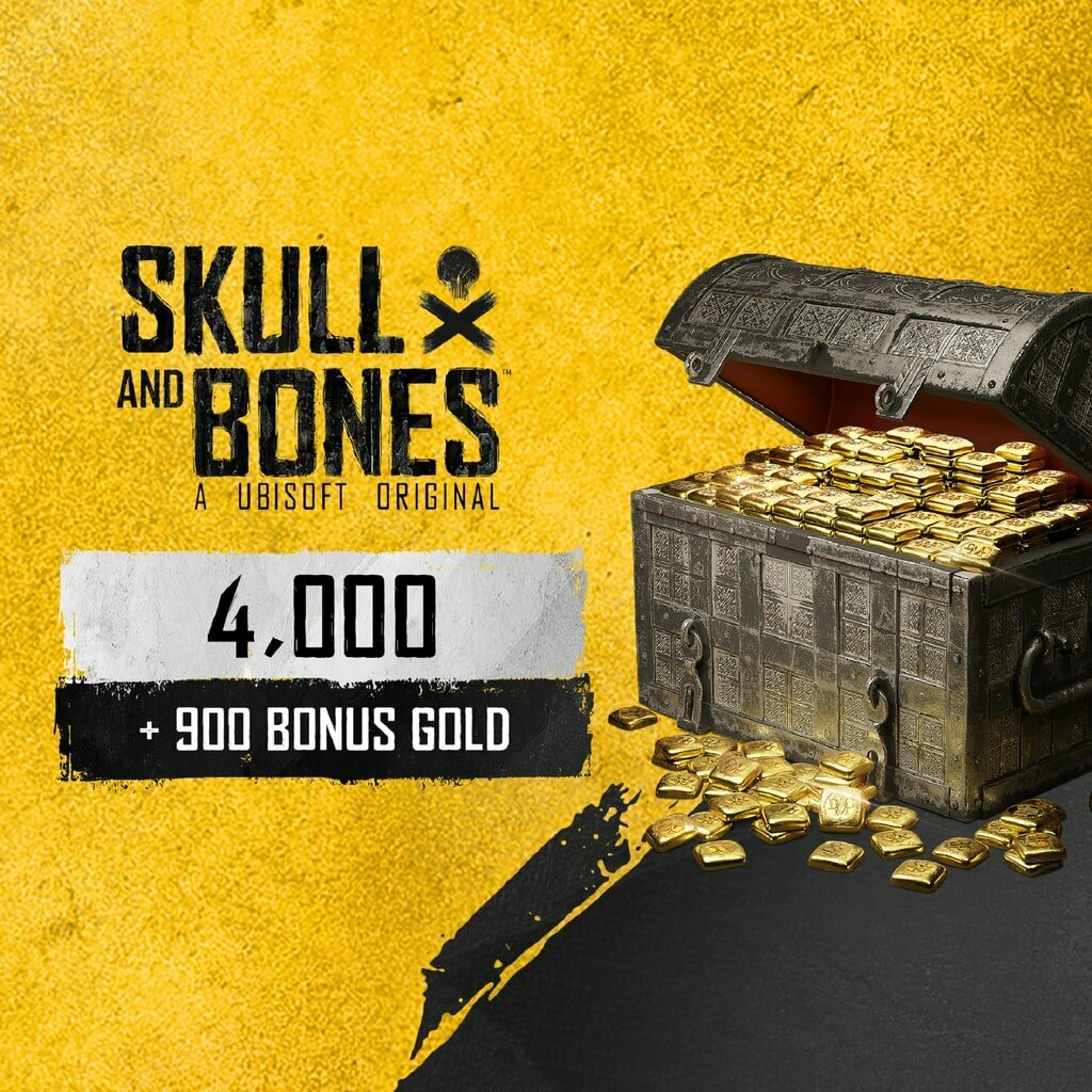Виртуальная валюта 4900 золотых монет Skull and Bones, для PlayStation, Турция