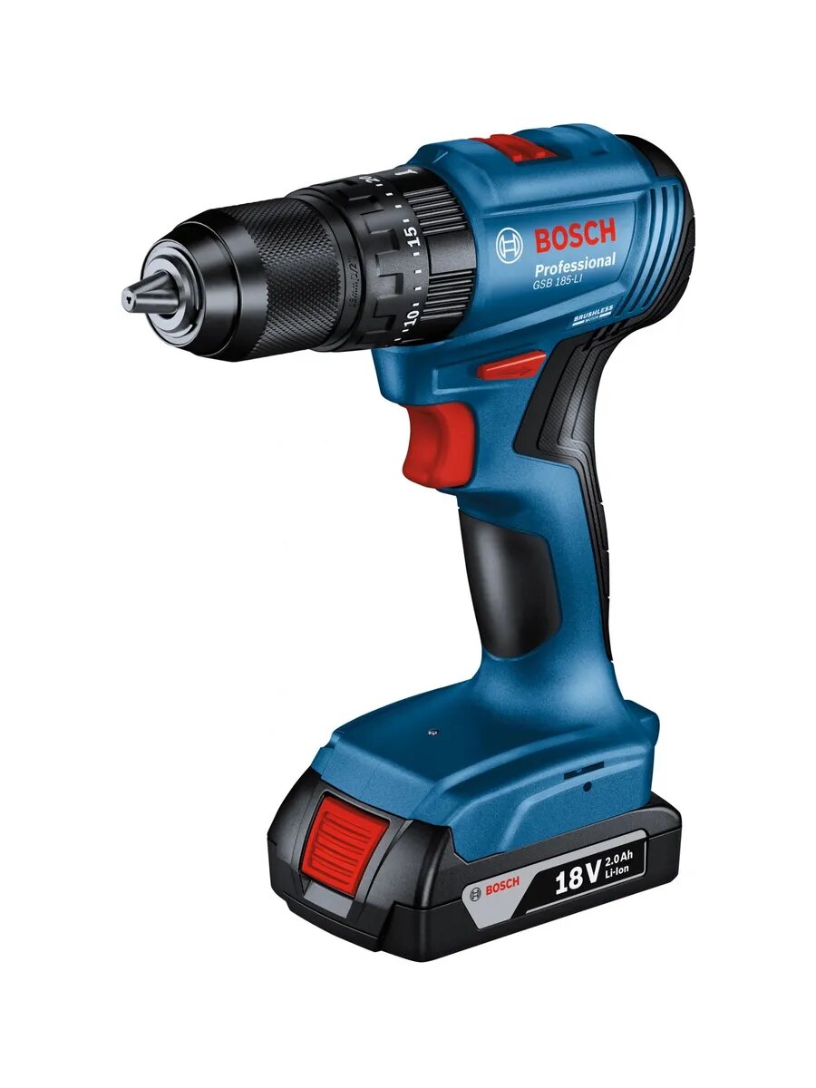 Дрель-шуруповерт Bosch GSR 185-LI аккум. патрон: быстрозажимной