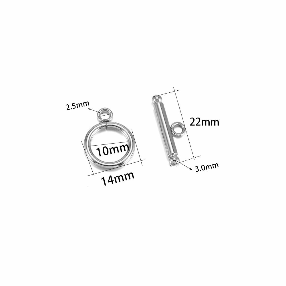 Застежки тогглы St.kunkka Steel 05, 10x14 мм