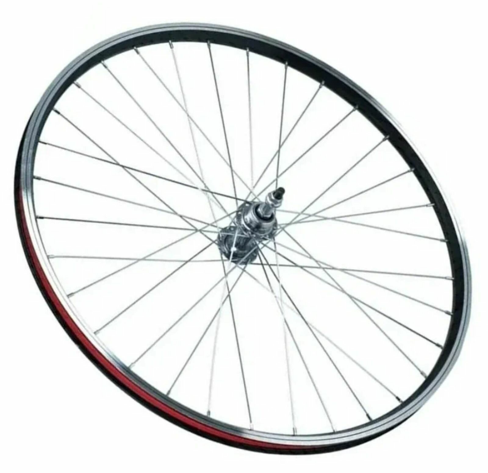 Колесо 26" заднее, двустен. обод 32 отв, втулка сталь, V-brake, болты, трещетка 6-8 ск.