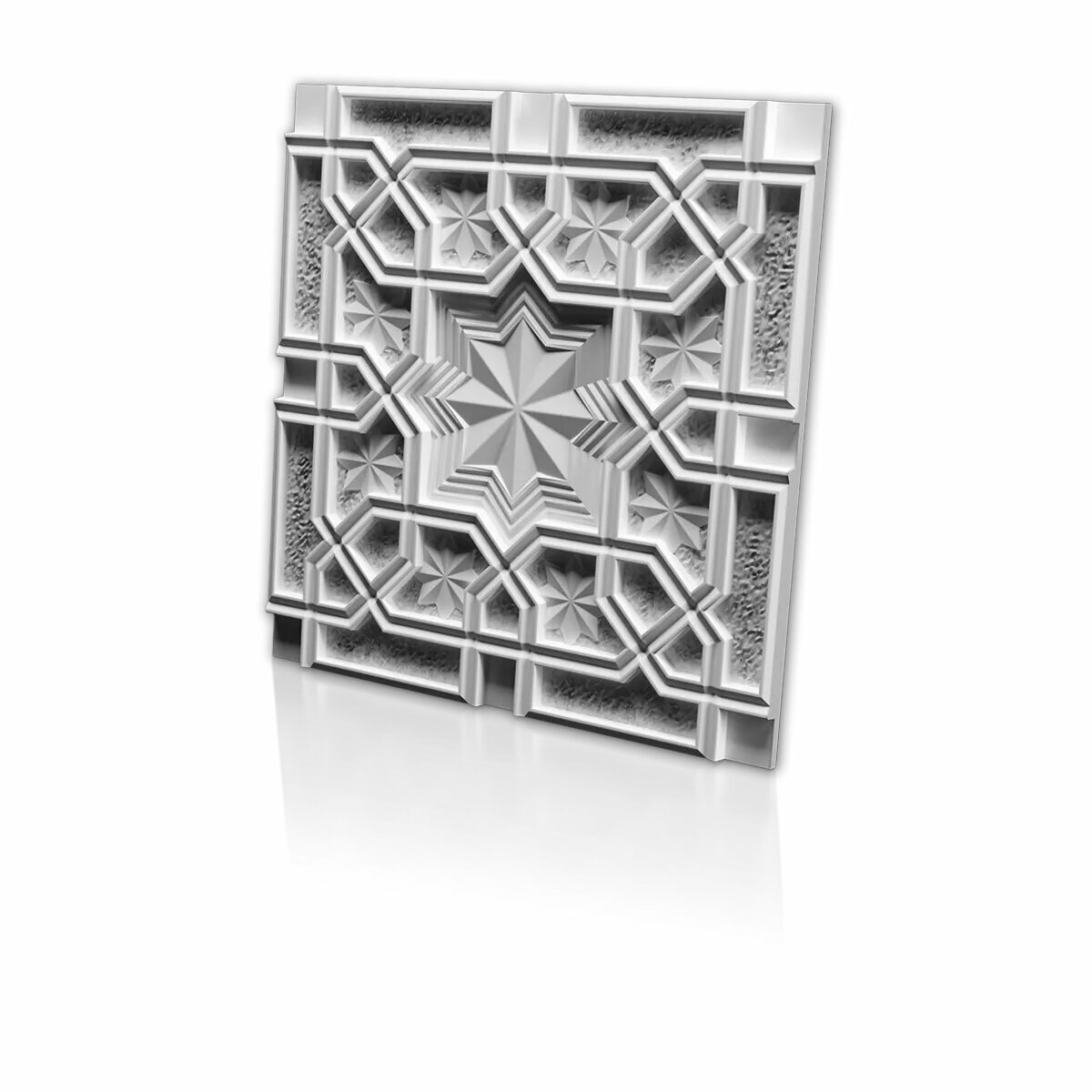 3D стеновая панель из гипса SULTAN артикул M-0036 от Artpole