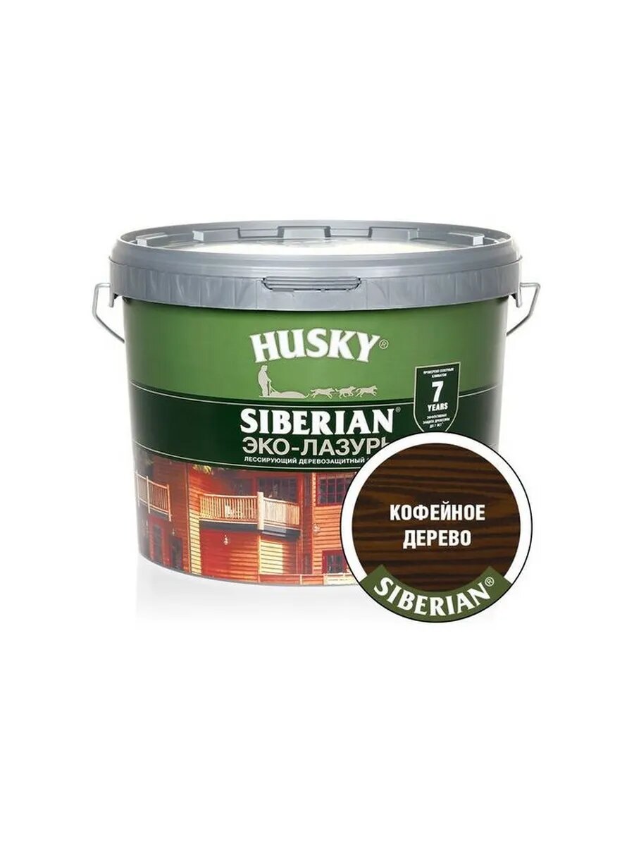 Антисептик SIBERIAN эко-лазурь полуматовый кофейное дерево