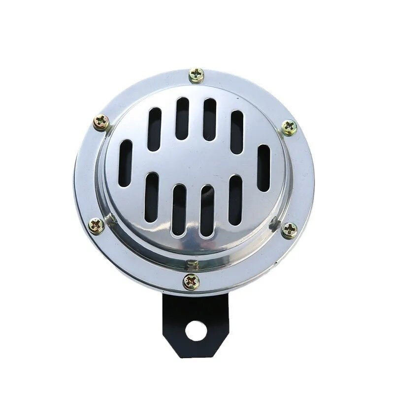 12 В автомобильный звуковой сигнал для мотоцикла, электрический звуковой сигнал, хромированный, водонепроницаемый, громкий звуковой сигнал для мотоцикла, классический звуковой сигнал с крышкой, универсальный