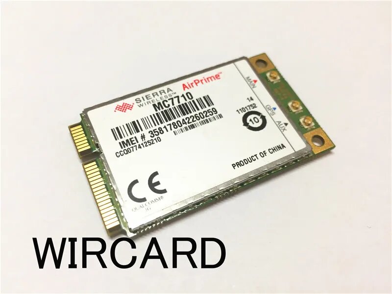 Модуль MC7710 4G LTE SKU 1101752, поддержка B1, B3, B7, B8, B20, CAT3, 100 м, HSDPA / HSUPA / HSPA
