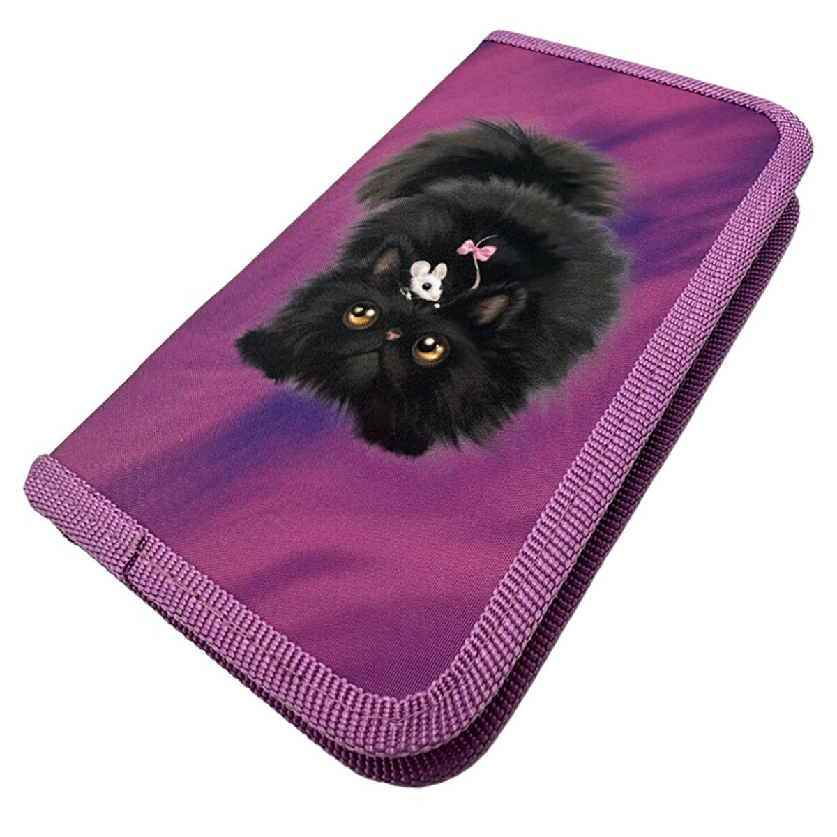 Centrum Пенал корпусный 19x11 см Черный кот 73630-JK96 для хранения канцелярии и мелочей