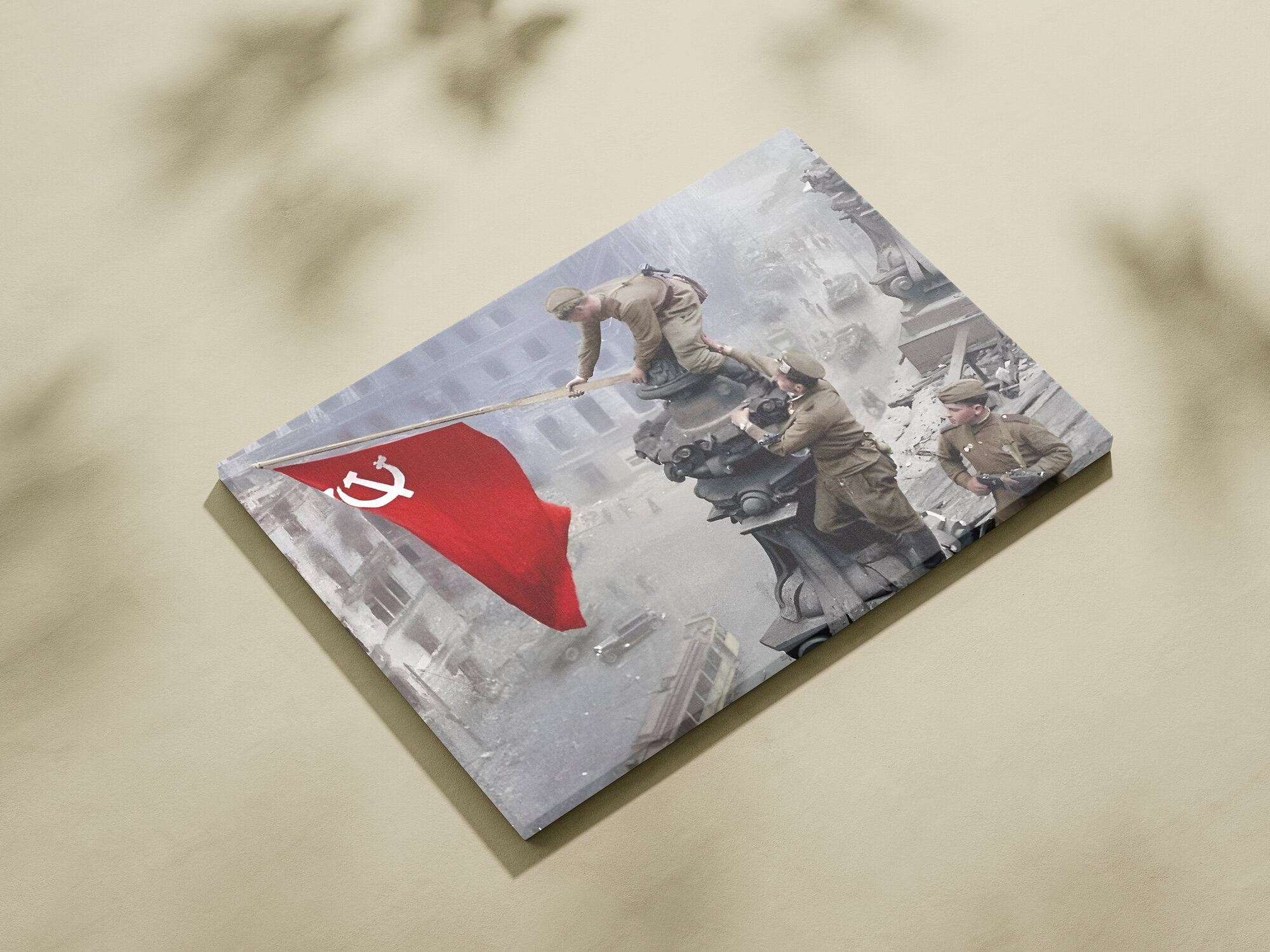 Картина "Знамя Победы", военная. размер 40х60, ОренХолст, картина на подрамнике.