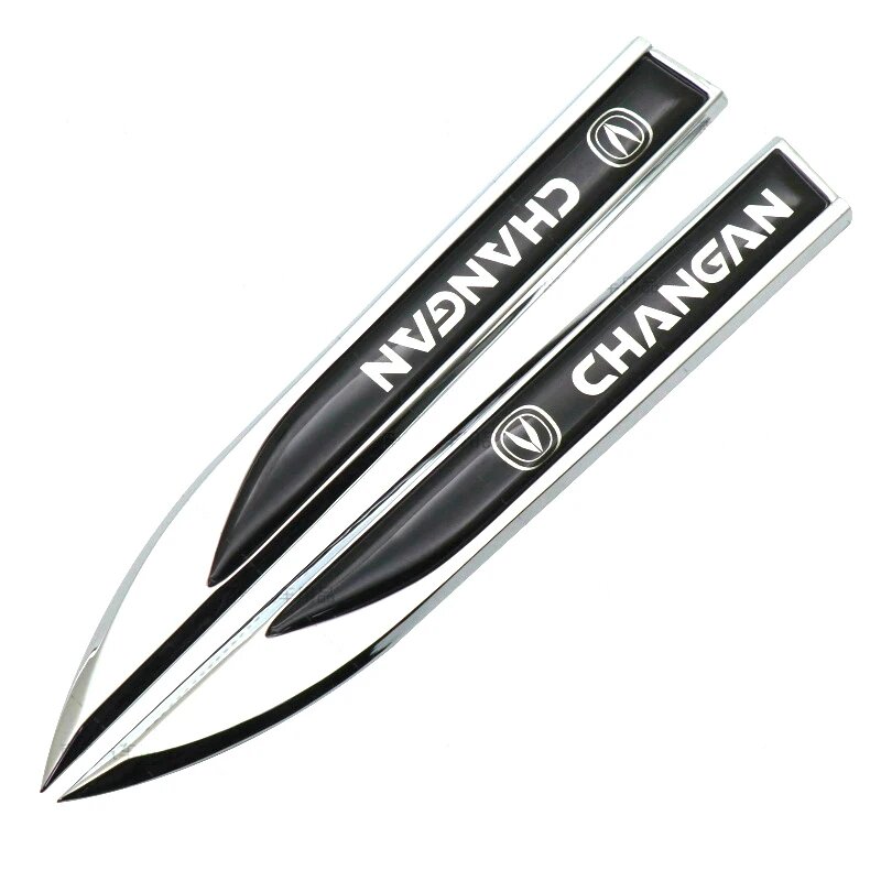 Наклейка CHANGAN 3D, металлический 14,8 х 1,8 см, 2 шт
