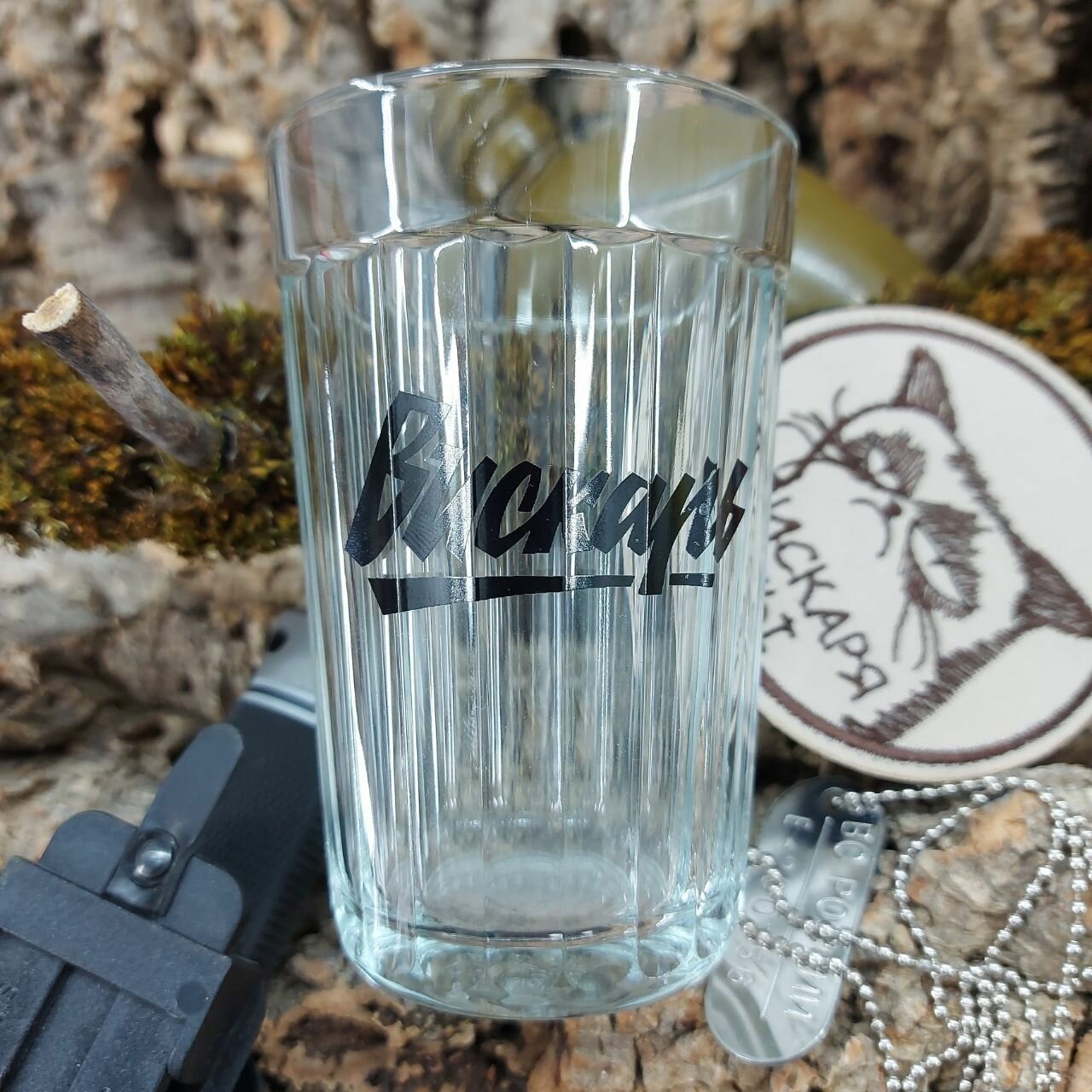 Стакан граненый прикольный вискарь