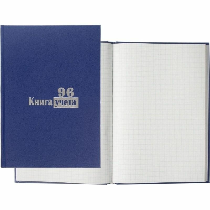 Книга учета выбор есть Клетка, А4, 96 листов, блок типографская бумага, обложка бумвинил