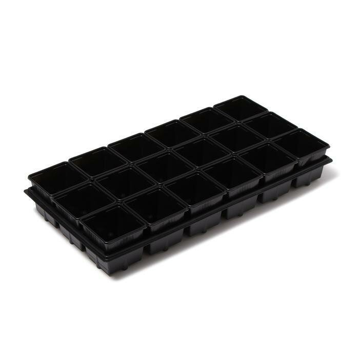 Набор для рассады Greengo стаканы по 320 мл 18 шт, поддон 50х26 см (1986220)