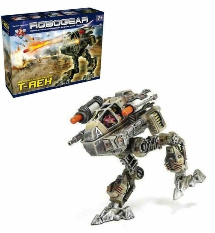 Настольная игра Нескучные игры Robogear "T-REX" пластиковый, 19 деталей (23098)