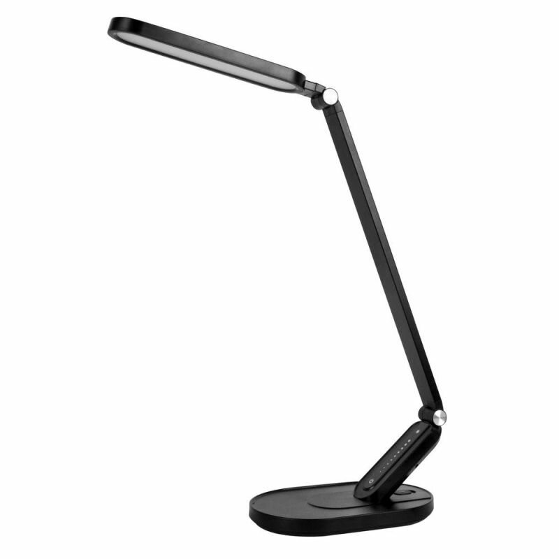 Светильник настольный Camelion KD-859 C02, черный, LED, 10W, 230В, сенсорный, регулируемая яркость, USB (13535)