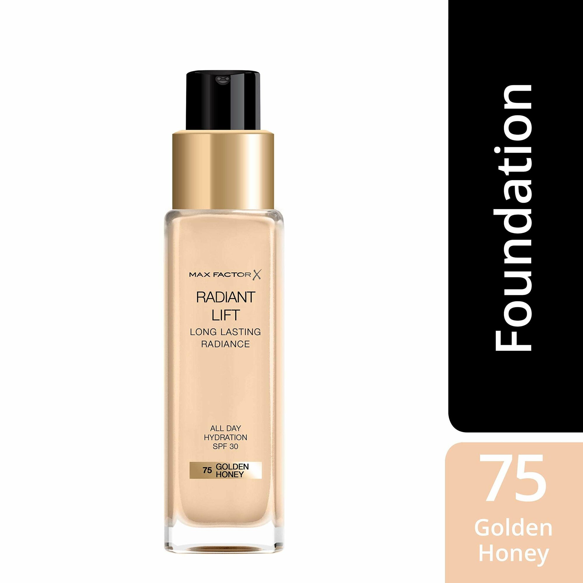 Тональная основа Radiant Lift Long Lasting Radiance Max Factor, тон 75 Golden Honey 30мл