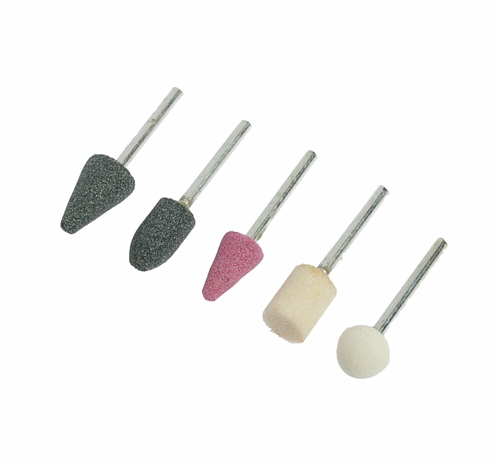 Набор шарошек абразивных диаметр хвостовика 3 мм, 5 шт.