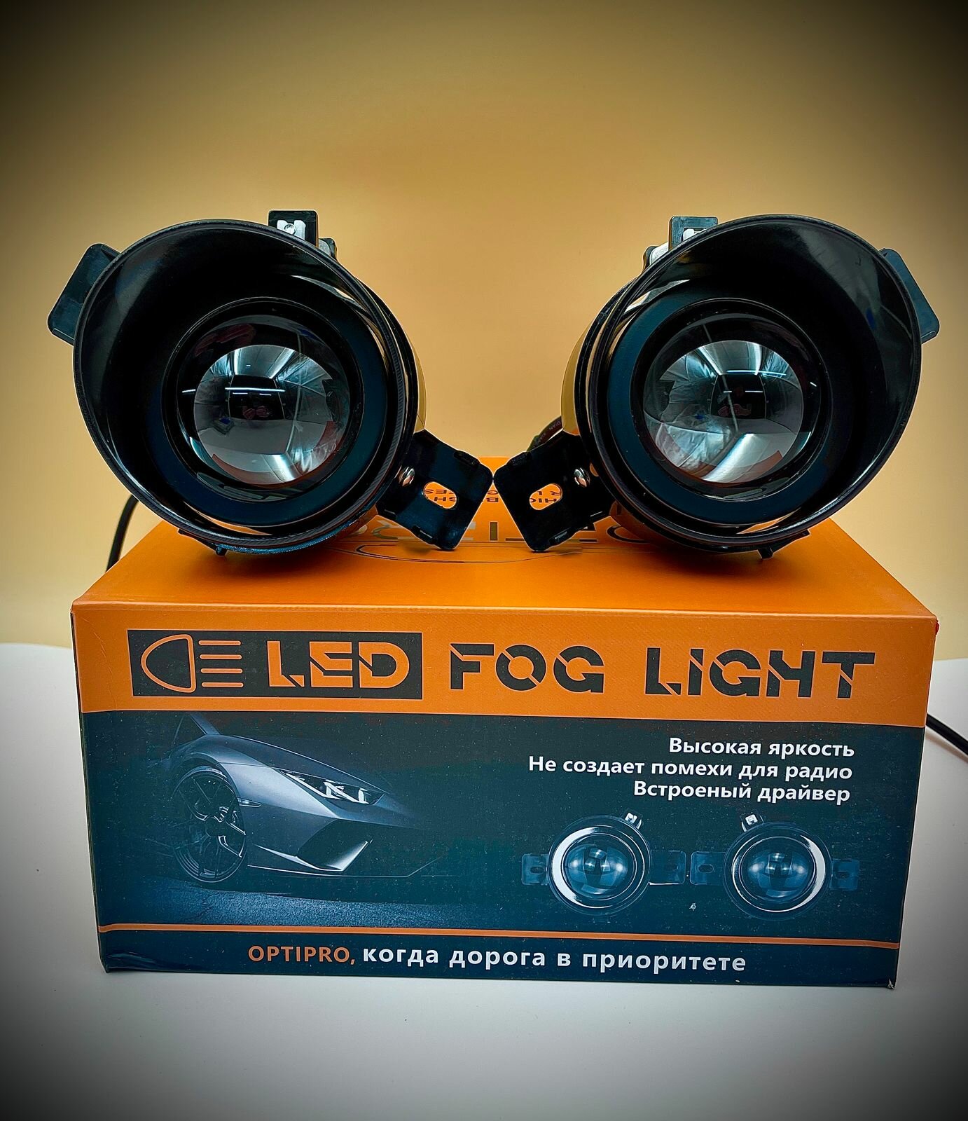 Противотуманные фары светодиодные для Renault Master 3 2010-н. в. FV JV 45W 6000K / Противотуманные фары светодиодные для led птф