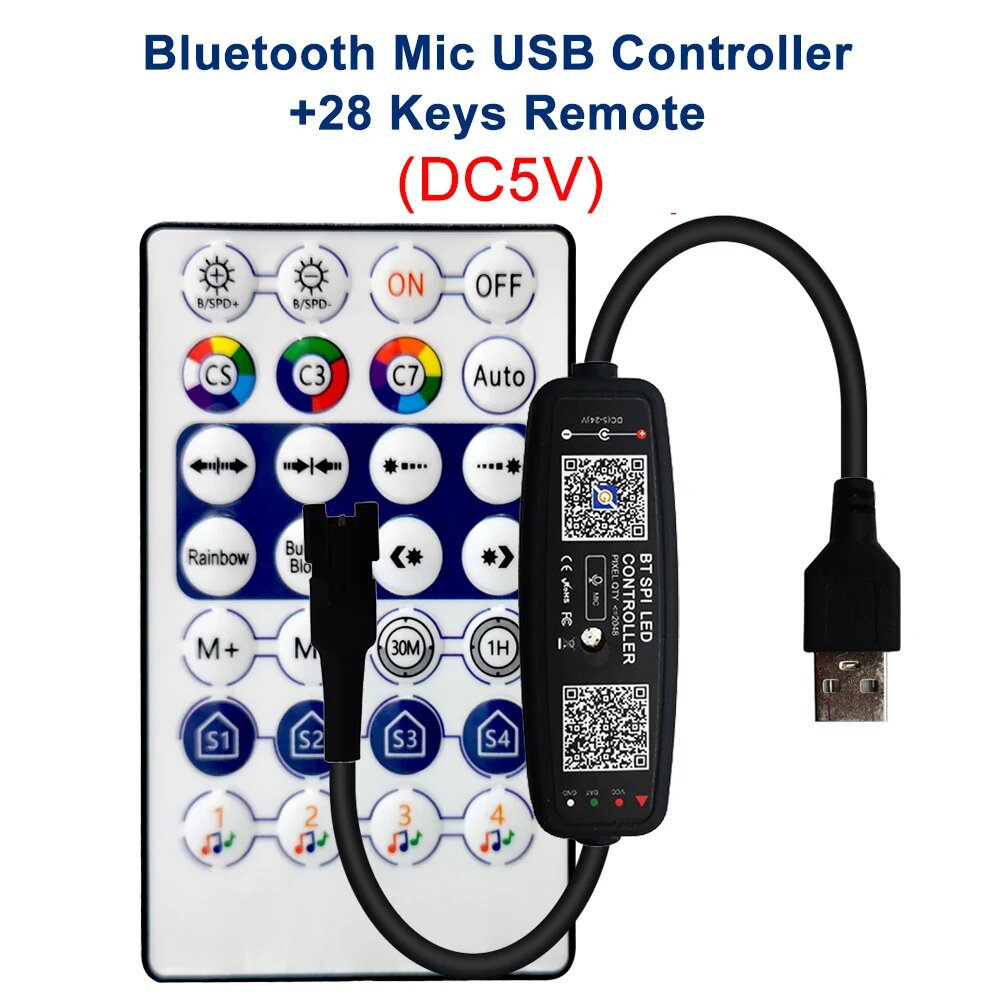 FUNZENXIN Bluetooth RGB контроллер 28 клавиш USB
