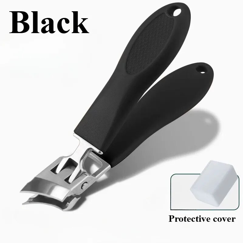 Кусачки для ногтей с защитой от брызг, Black