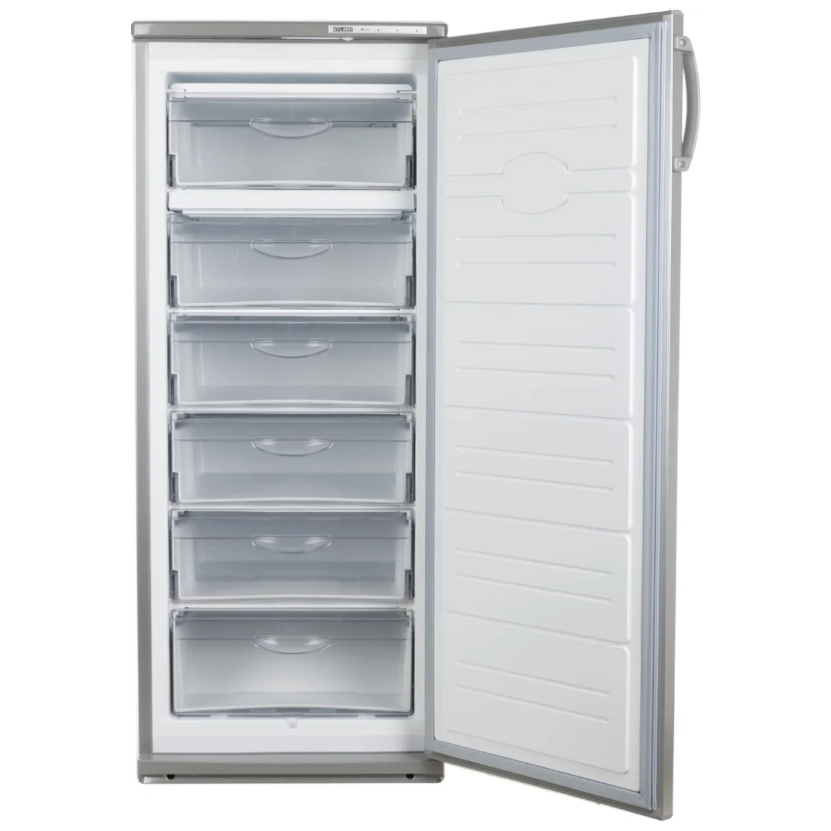 Морозильная камера Атлант M 7184-080 Серебристый, объем 240 литров, габариты 150х60х63 см