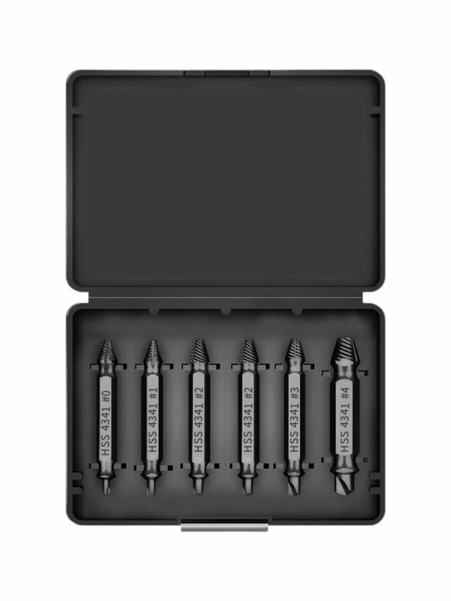 Набор экстракторов АВС, для болтов, с правой резьбой, HSS, 6 шт