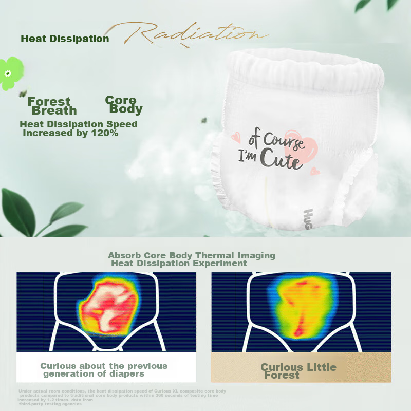 Huggies Heart Diamond Little Forest Baby Pull-Up Diapers, Boxed, XXXL 24*2, Summer Ultra-Thin Breathable, Infant Diapers