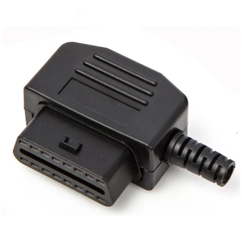 Соединитель для женского ожерелья Универсальный OBDII OBD2 16-контактный гнездовой разъем OBD II переходник OBD 2 разъем с корпусом