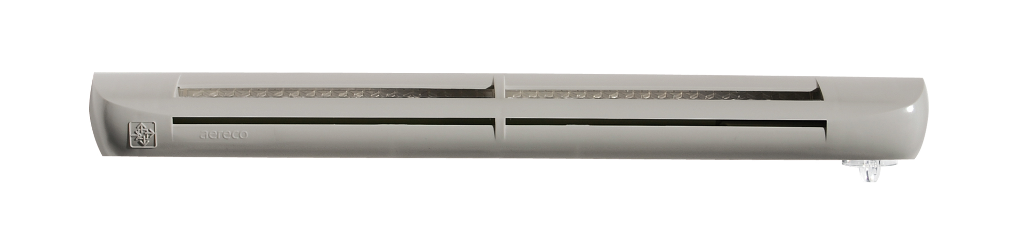 Проветриватель оконный, приточный оконный клапан AERECO EМM, гигрорегулируемый, цвет серый, ЕНМ1433