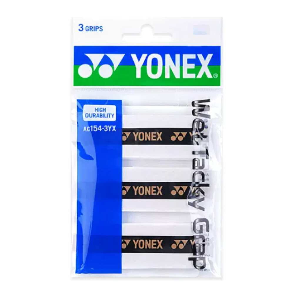Обмотка для ручки Yonex Overgrip AC154-3EX х3, White, длина 1.3 метра