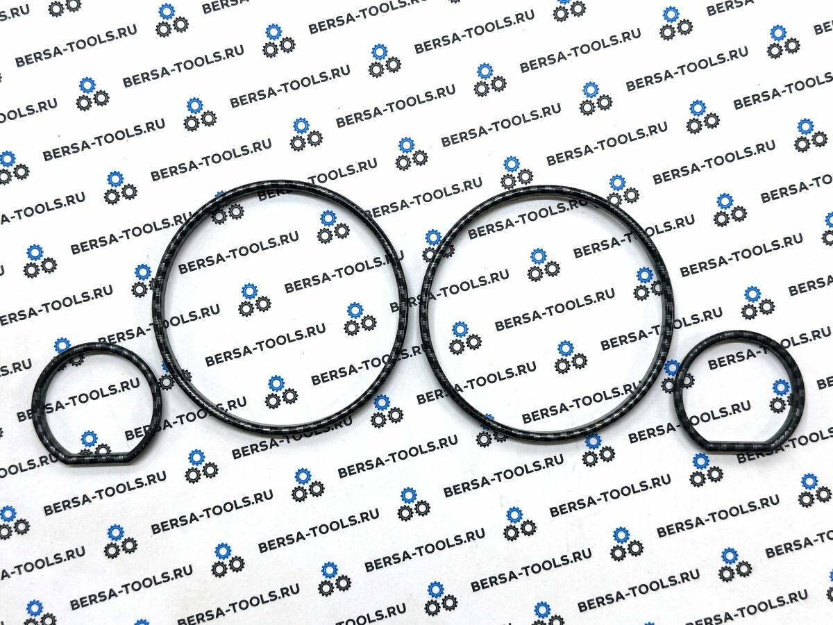 Кольца в приборную панель BMW E32, E34 (Карбон)