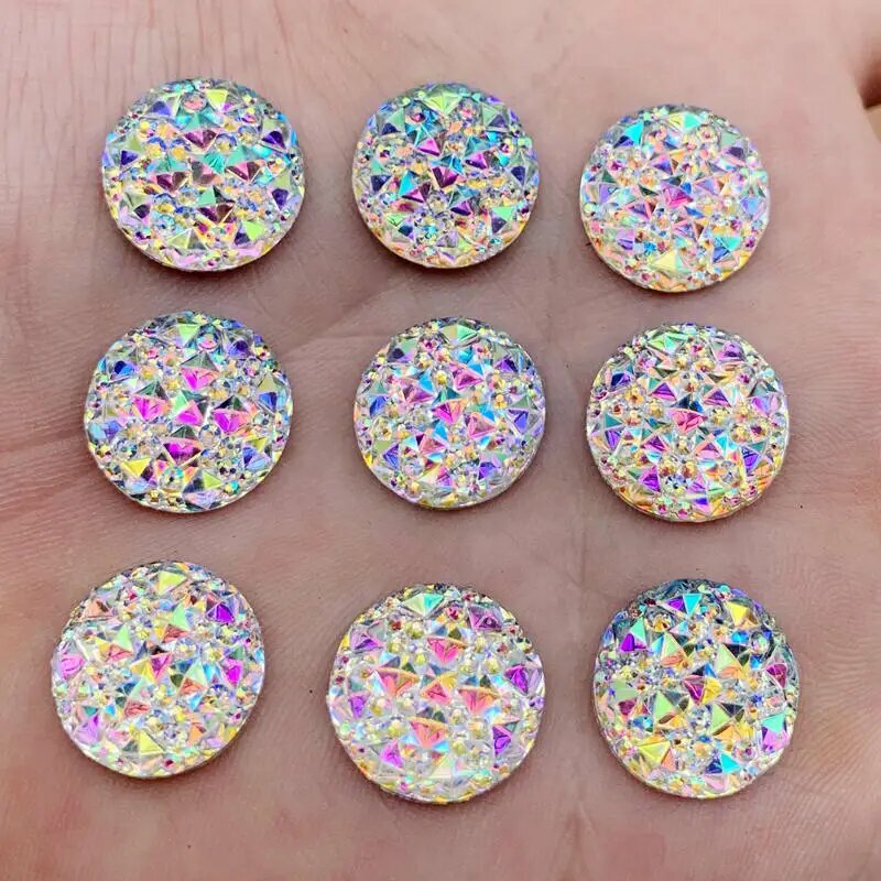 Стразы смоляные кабошоны Hua Nv 30 шт. 12mm 60pcs