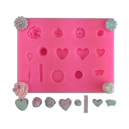 Капля - форма в форме розы - форма для украшения торта в форме розы - 2 шт.