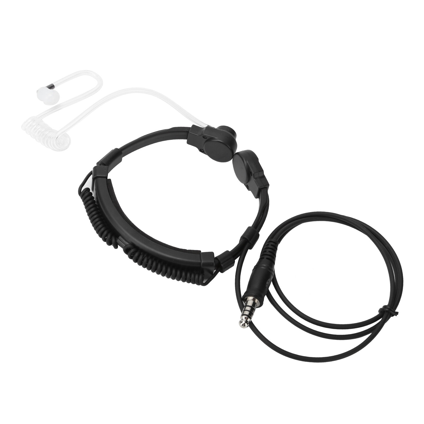 Телескопический горловой вибрационный микрофон, наушники для рации, радио