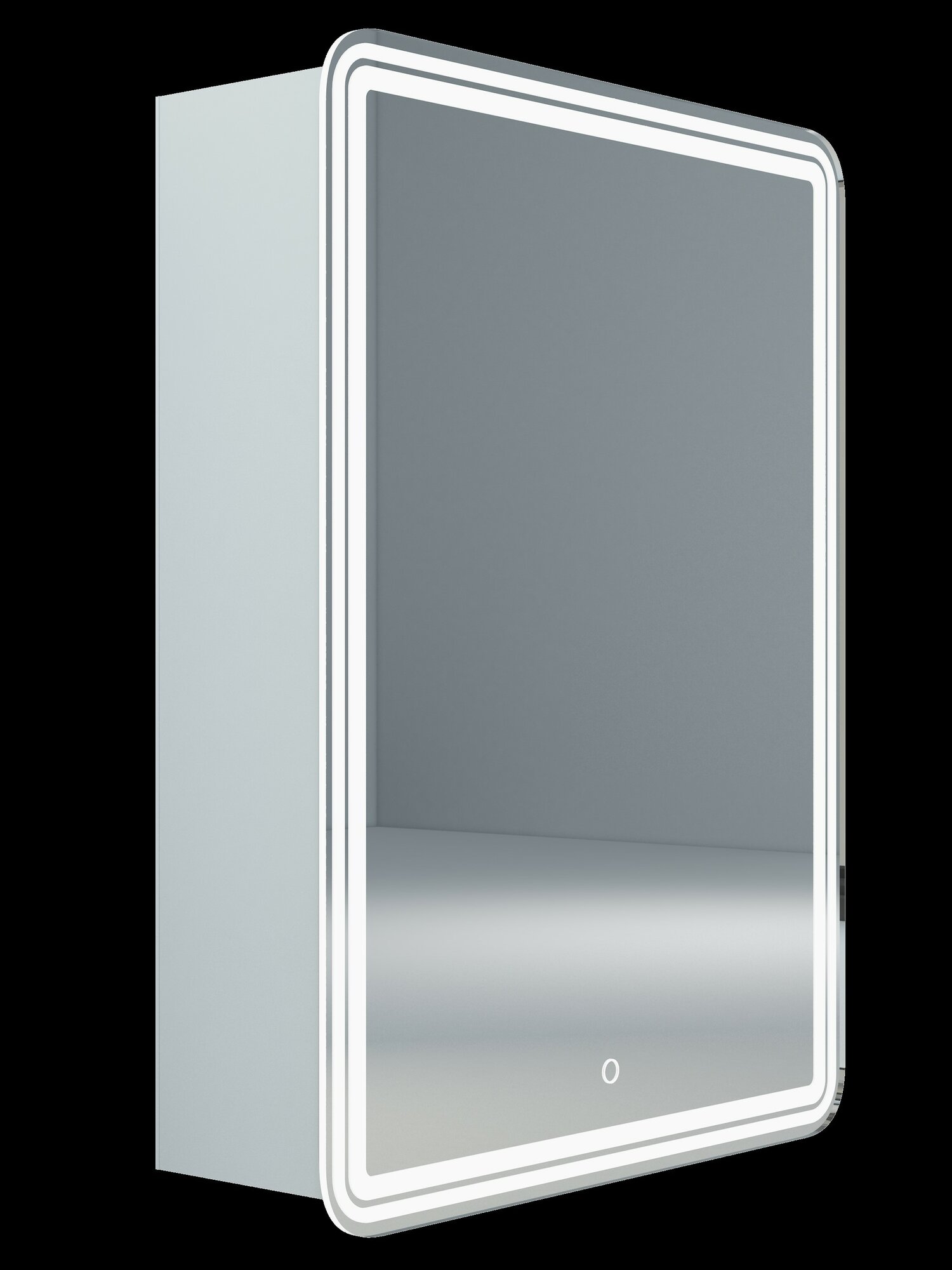 Зеркальный шкаф EMMY Мадрид 50 Левый, белый, с LED подсветкой