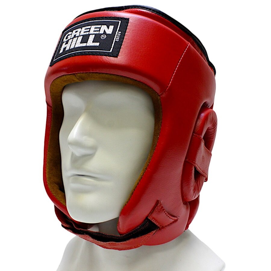 Кикбоксерский шлем Green Hill Best ФКР красный, M