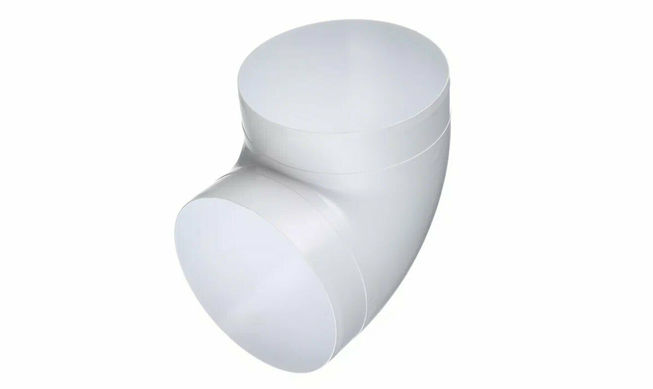 Колено для круглых воздуховодов ERA пластиковое, d160 мм 90°