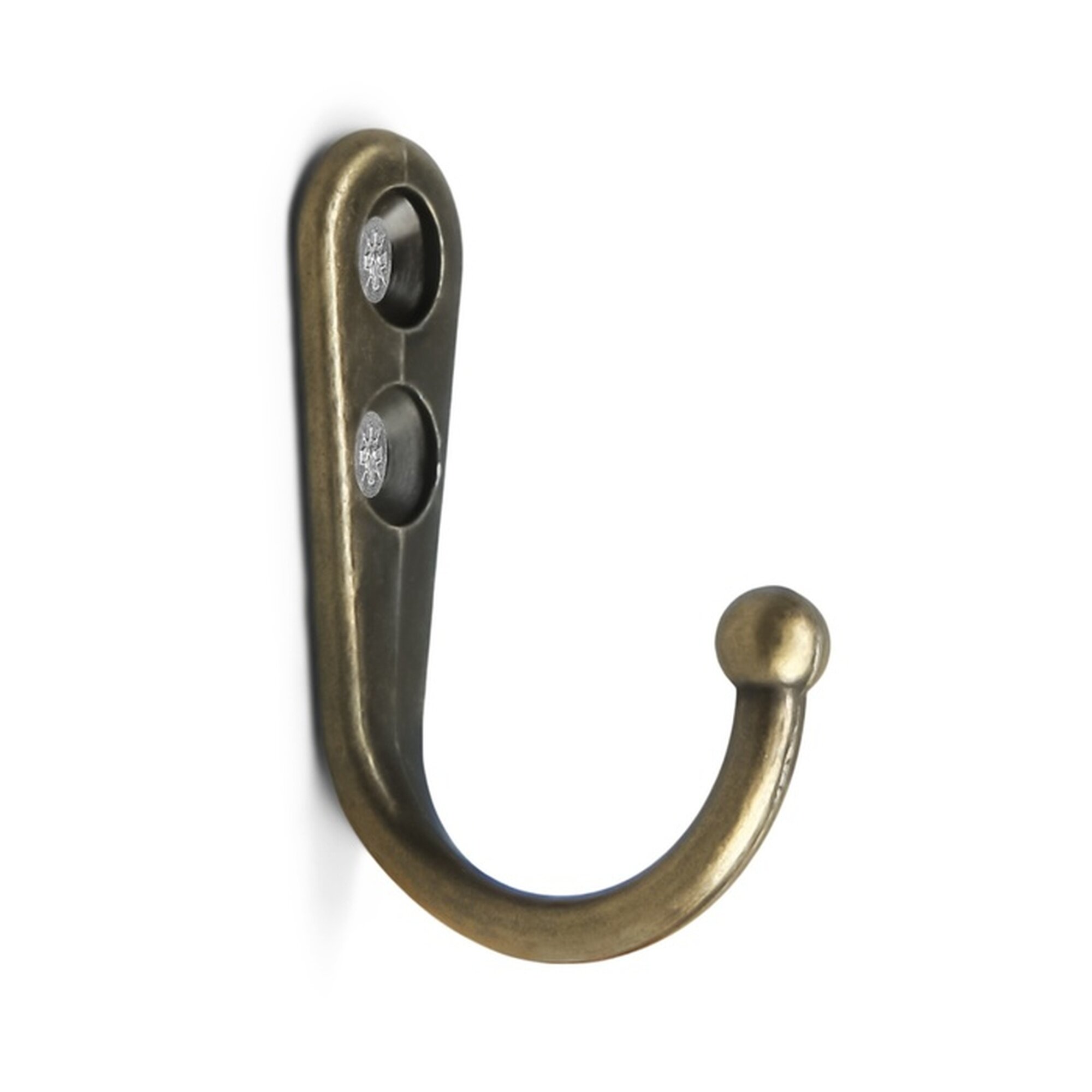 Крючок мебельный тундра TKO023, однорожковый, цвет бронза, 10 шт