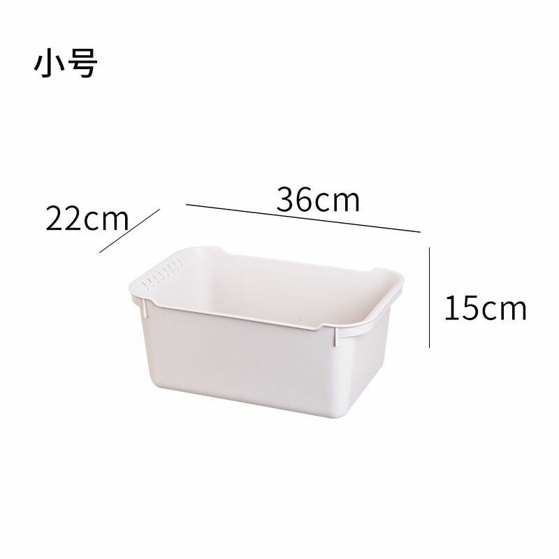 Пластиковая утолщенная раковина для дома, прямоугольная большая , кухонная мытья овощей, стирки, детей