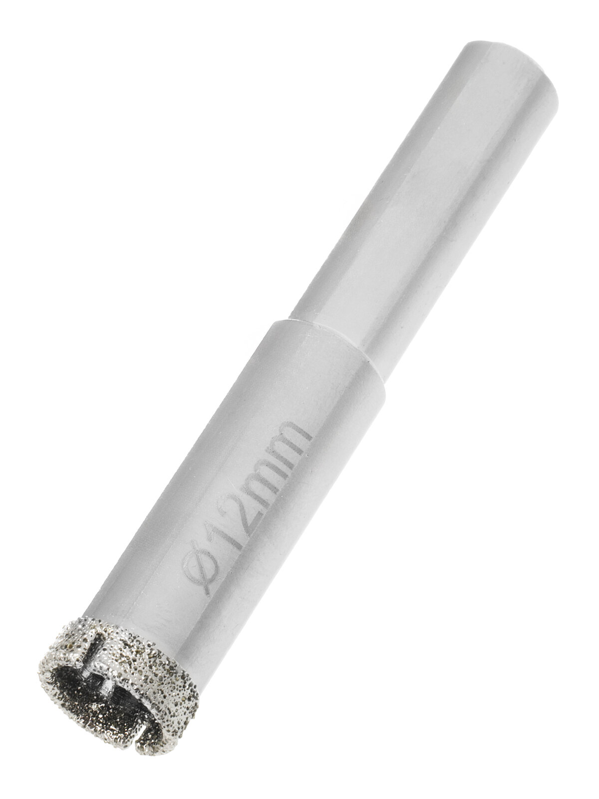 Сверло по керамограниту алмазное Matrix, 12 х 67 мм, 2 штуки, 3-гранные хвостовики, коронка алмазная, 726123