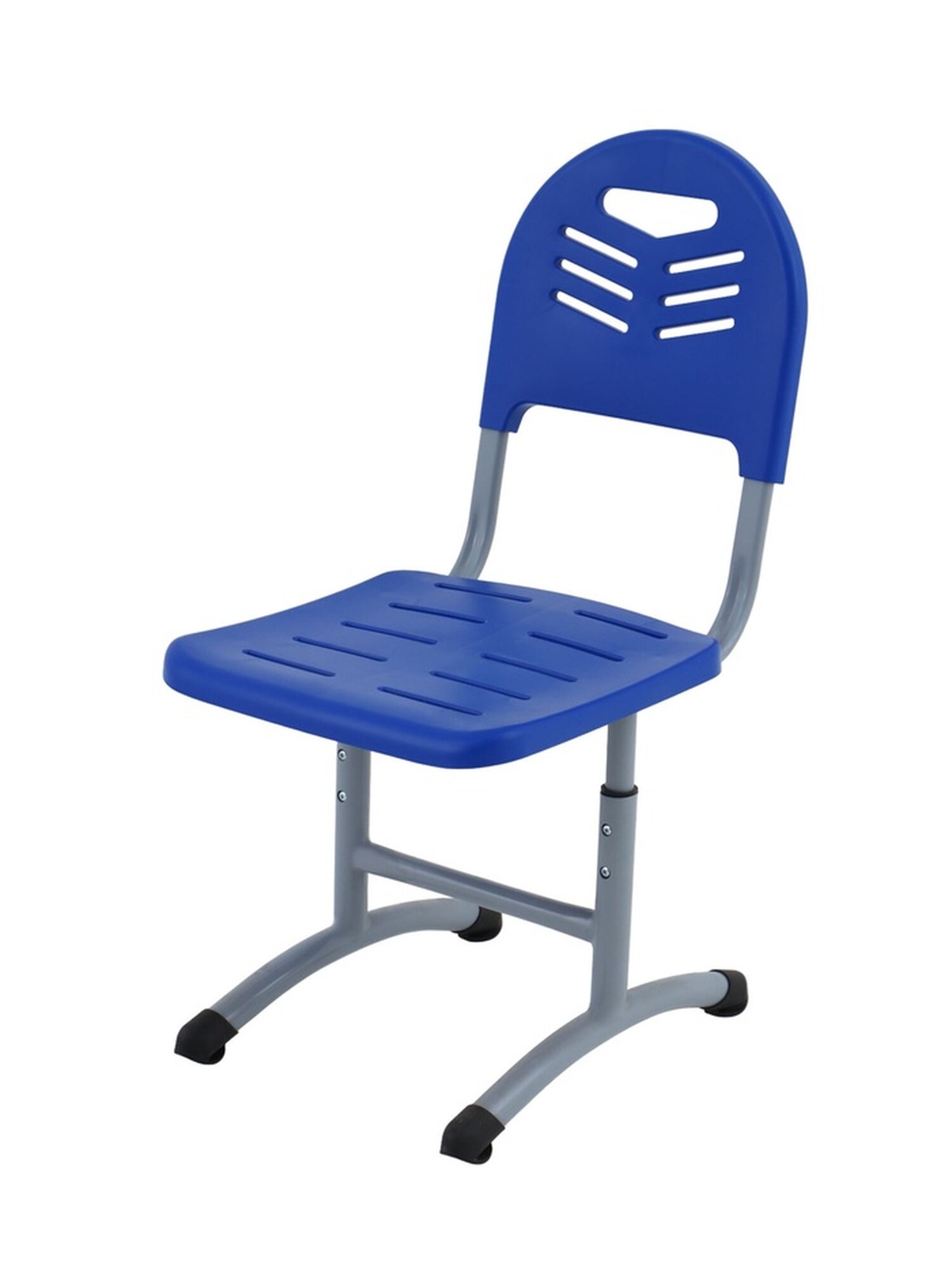 Стул ученический регулируемый «Вектор», группа роста 4 – 6, цвет серый/пластик синий
