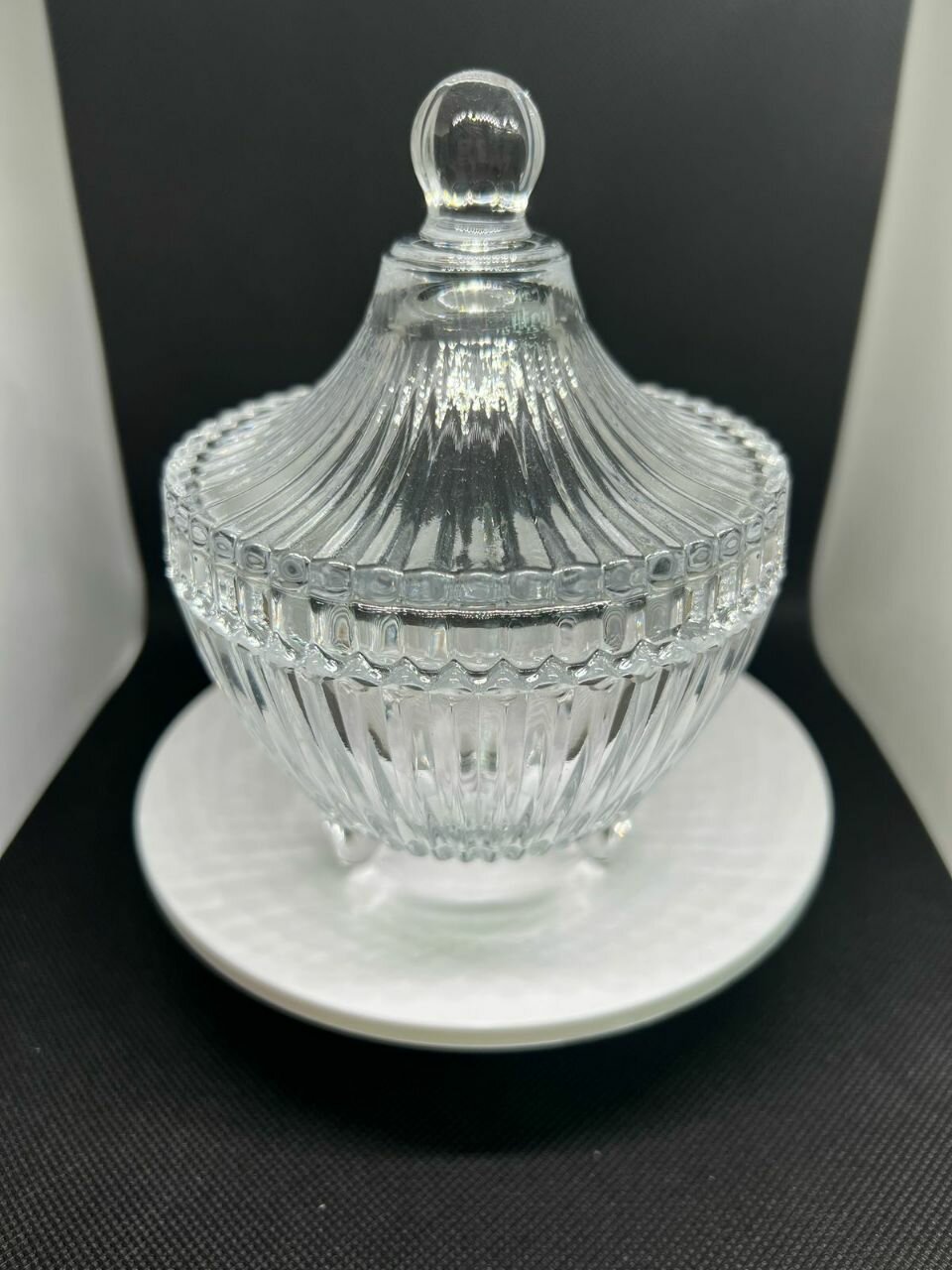 Сахарница с крышкой / Емкость для украшений/ для косметических принадлежностей