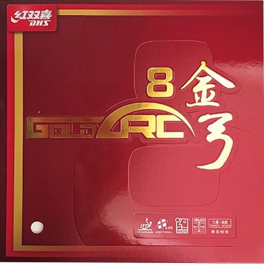 Накладка для ракетки настольного тенниса DHS Goldarc 8 47,5, Красный, толщина губки max