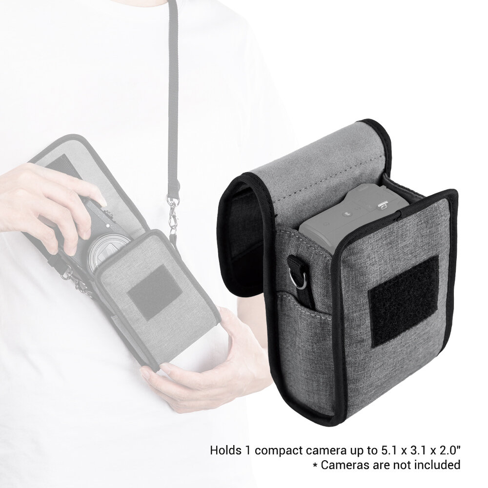 Сумка для компактных фотокамер Ricoh, Olympus, Sony темно-серая