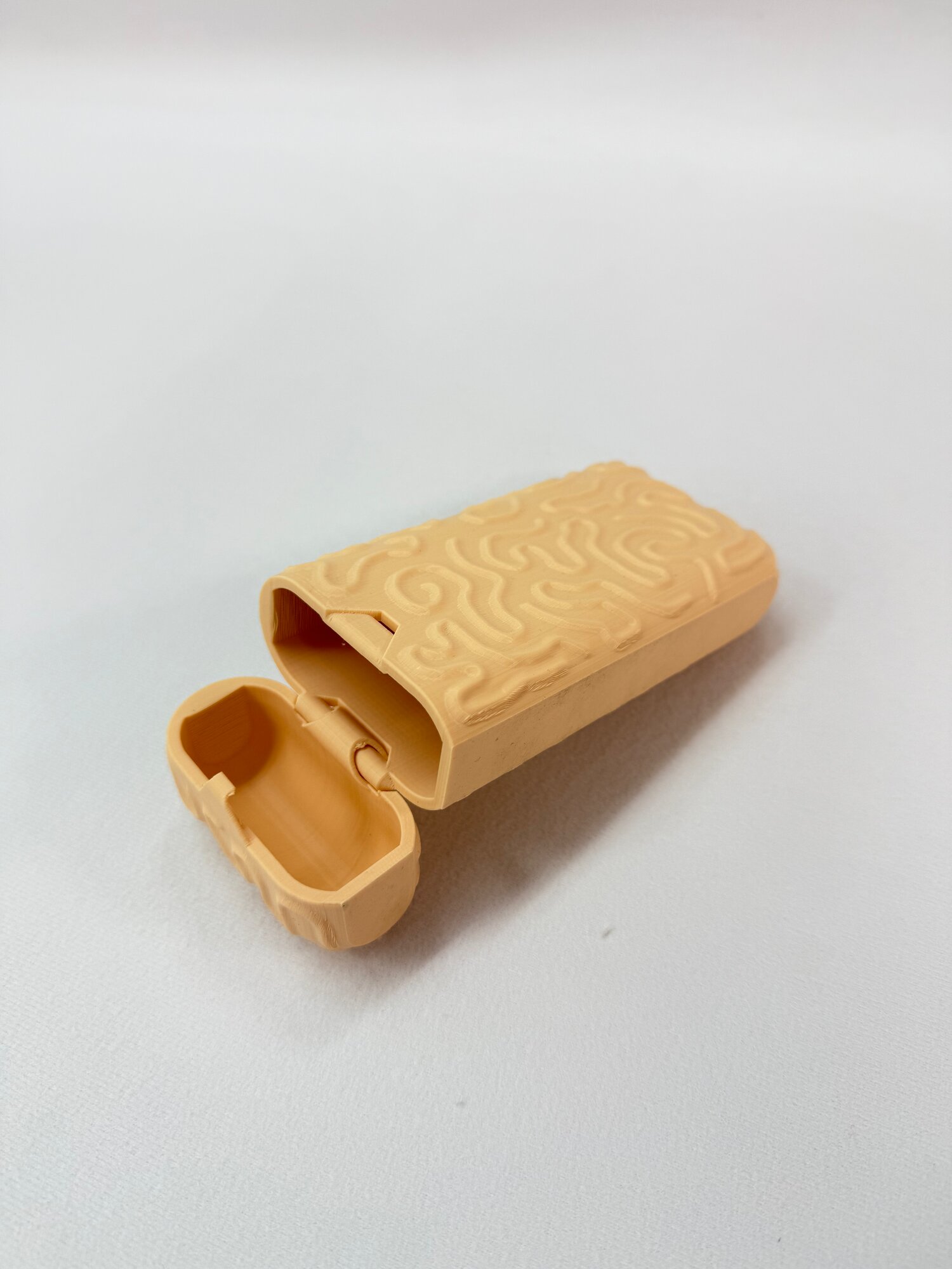 Чехол для очков "Напечатанный на 3D Принтере" бежевый, 16x7 см