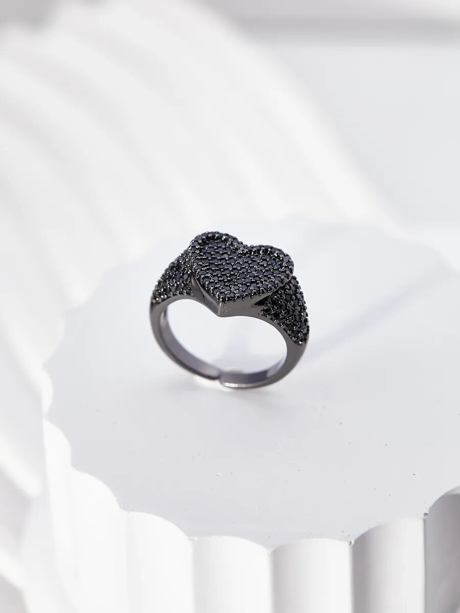 Кольцо, кристалл, циркон, фианит