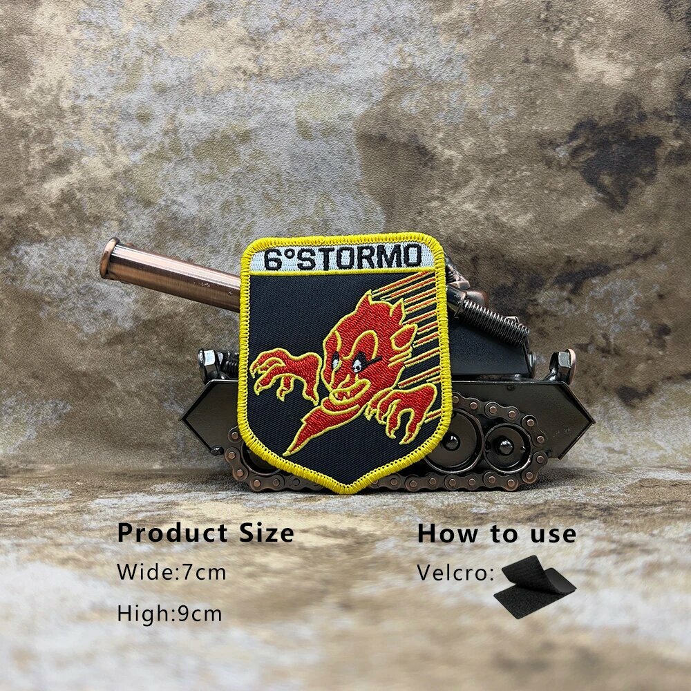 Aeronautica Militare tactical embroidery patches, exquisite and high-quality, used for clothing, back with hooks or iron on