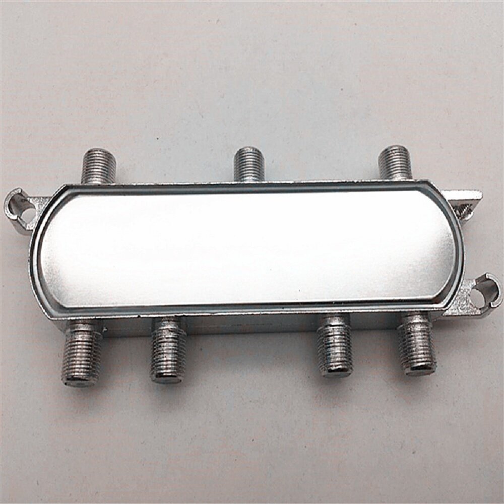 6-Полосный Разветвитель Коаксиального кабеля TV Splitter 5-2400 МГц для Спутникового HDTV RG59 RG6