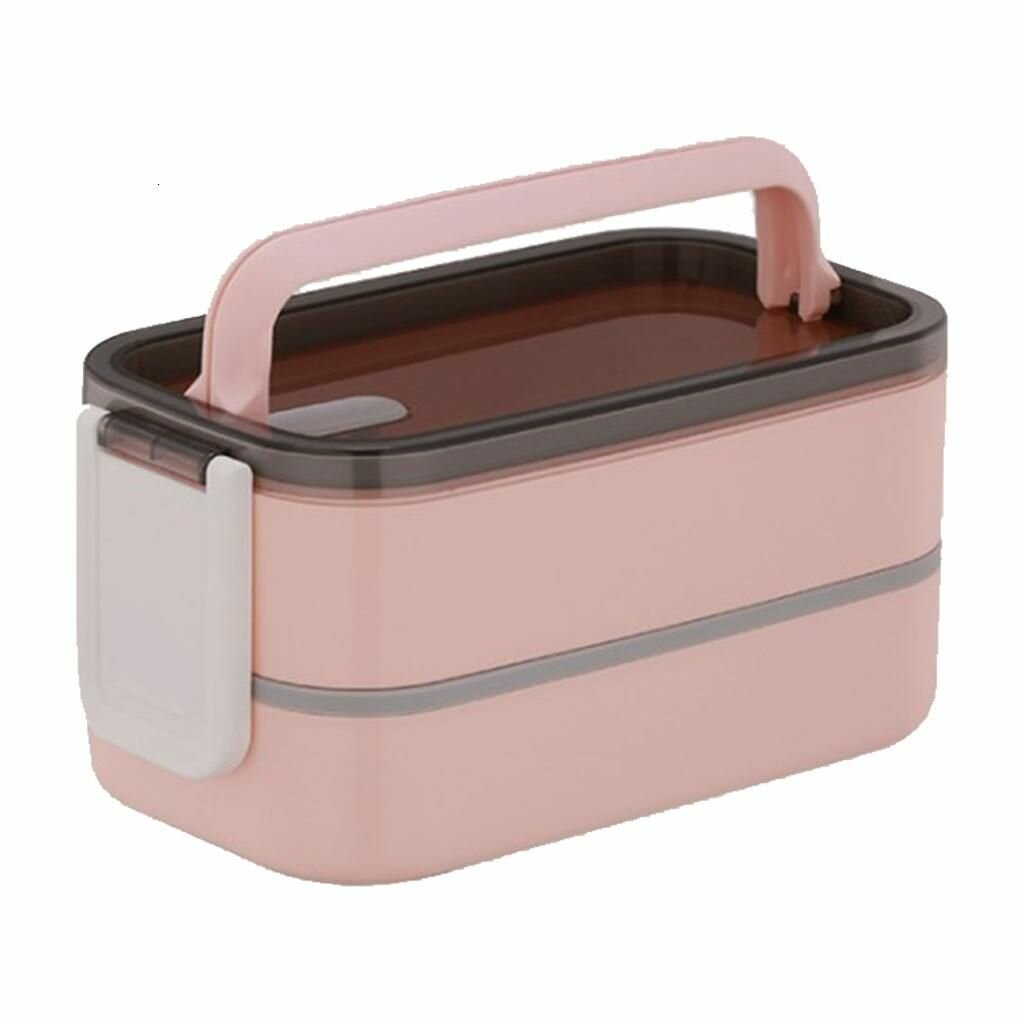 Двухслойные раздельные ланч-боксы для бенто в японском стиле, переносные ланч-боксы для микроволновых печей
