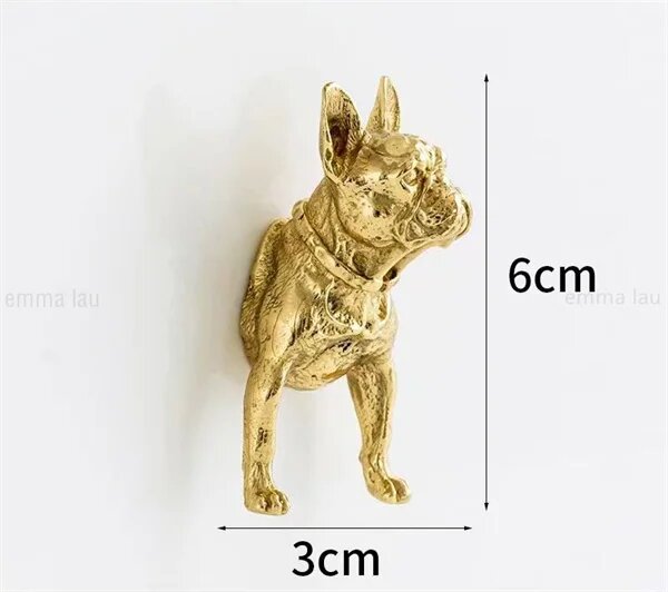 Латунные ручки для мебели в форме животных 01