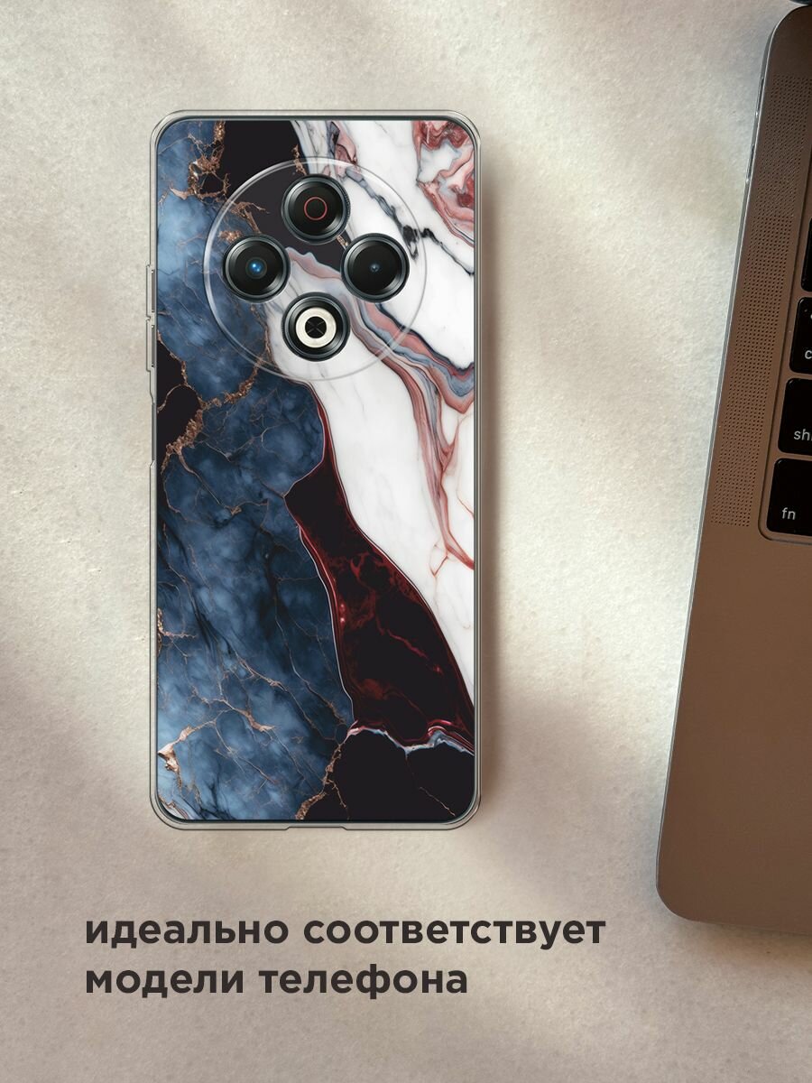 Чехол на Tecno Spark 30 / Текно Спарк 30 с принтом "Благородный мрамор" — фото 1